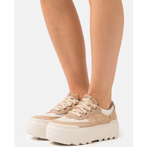 UGG | Shoes | Ugg Marin Mega Lace Sand Trainer Platform Sneakers Tan ...